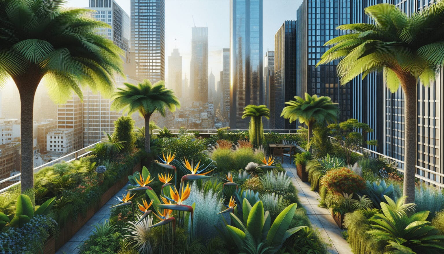 How To Create A Rooftop Garden With Tropical Flair - Urban Jungle Hub